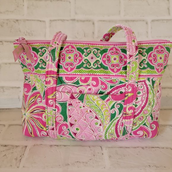 Vera Bradley | Bags | Vera Bradley Pinwheel Pink Quilted Tote | Poshmark
